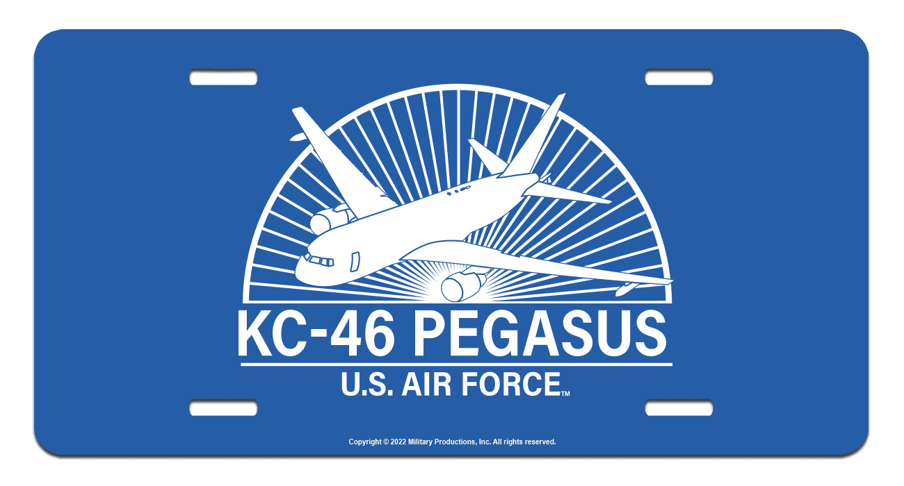 U.S. Air Force KC-46 Pegasus License Plate - US Air Force Aircraft ...