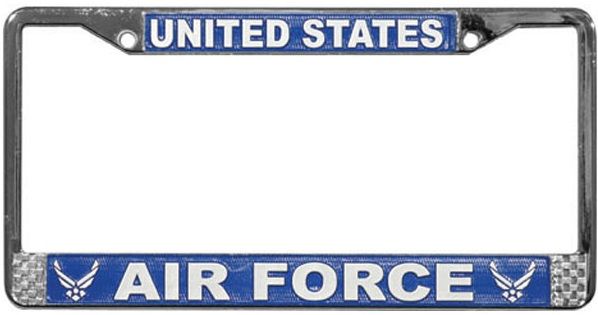 U.S. Air Force New Logo License Plate Frame - US Air Force License ...