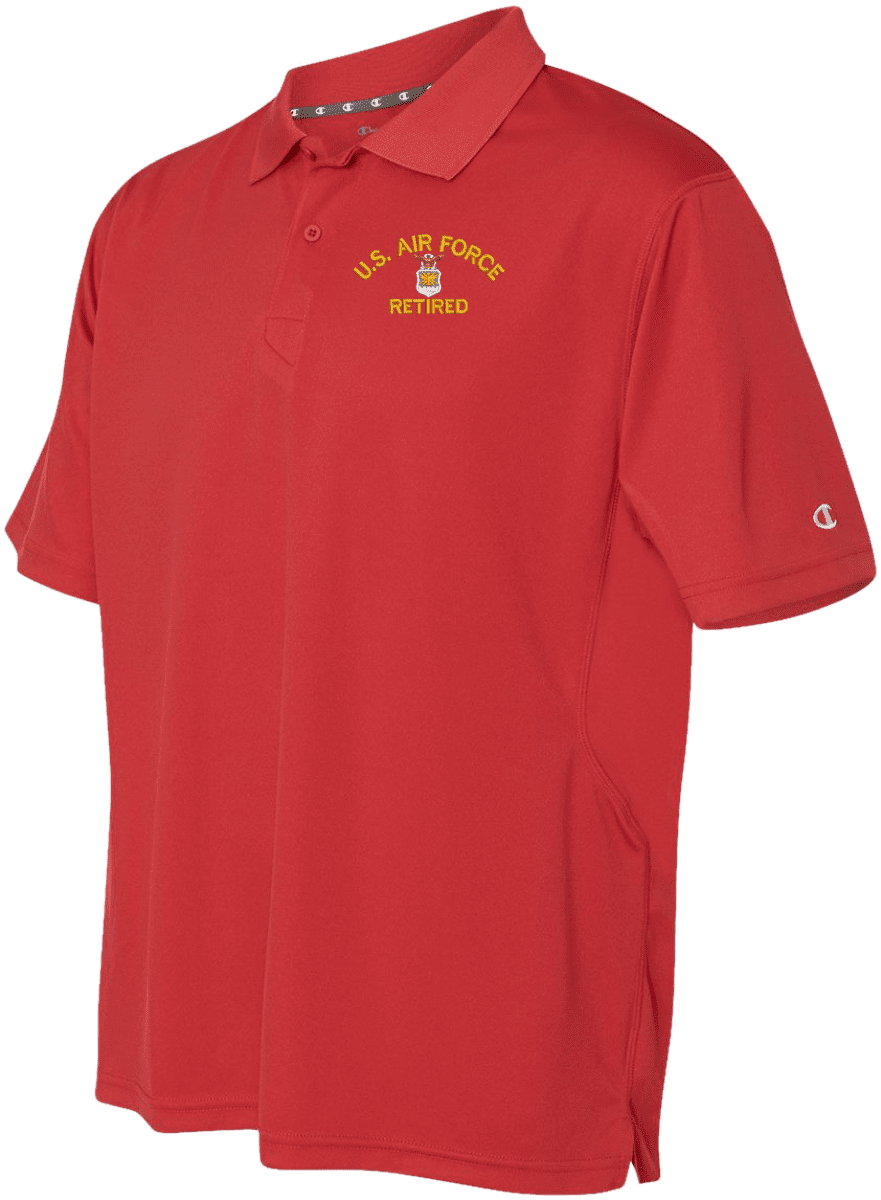 U.S. Air Force Retired Moisture Wicking Polo - New US Air Force Polo ...