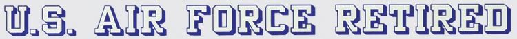U.S. Air Force Retired Window Strip Decal