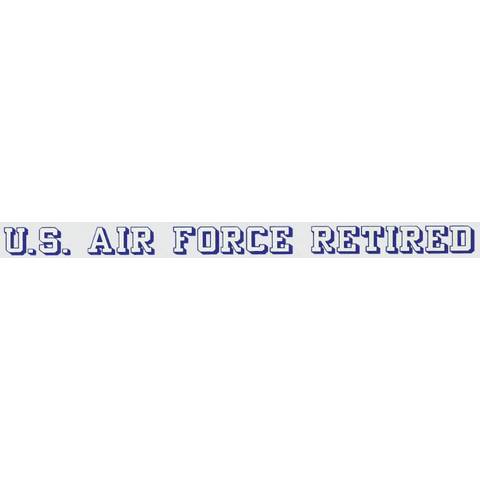 U.S. Air Force Retired Window Strip Decal