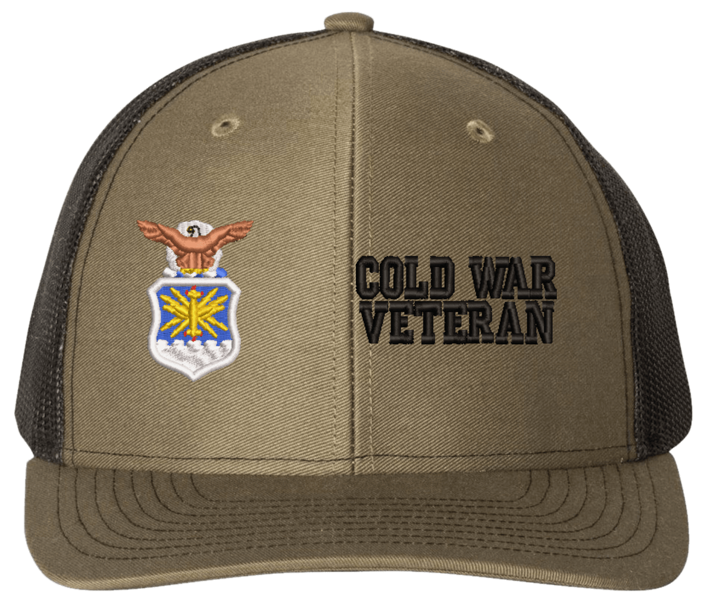 U.S. Air Force Symbol Cold War Veteran Mesh Back Cap - New USAF Split ...