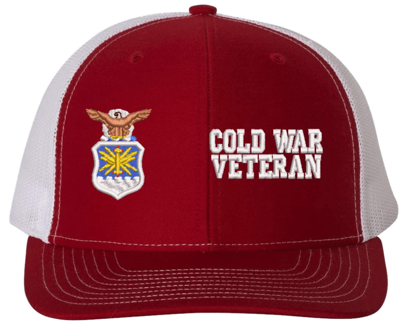 U.S. Air Force Symbol Cold War Veteran Mesh Back Cap - New USAF Split ...