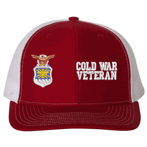 U.S. Air Force Symbol Cold War Veteran Mesh Back Cap - New USAF Split ...