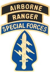 U.S. Army Airborne Ranger Special Forces Pin - Special Forces Pins ...