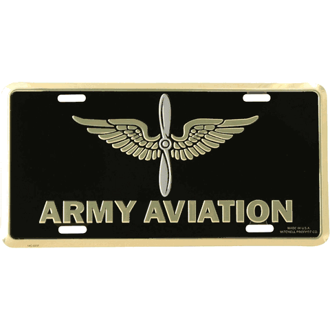 U.S. Army Aviation License Plate - Army Aviation - PriorService.com