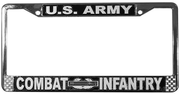 U.S. Army Combat Infantry License Plate Frame - New Plate Frames ...
