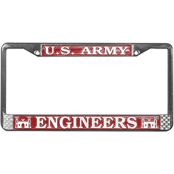 U.S. Army Engineers License Plate Frame - License Plate Frames ...