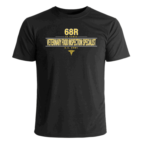 U.S. Army MOS 68R Veterinary Food Inspection Specialist T-Shirt - US ...