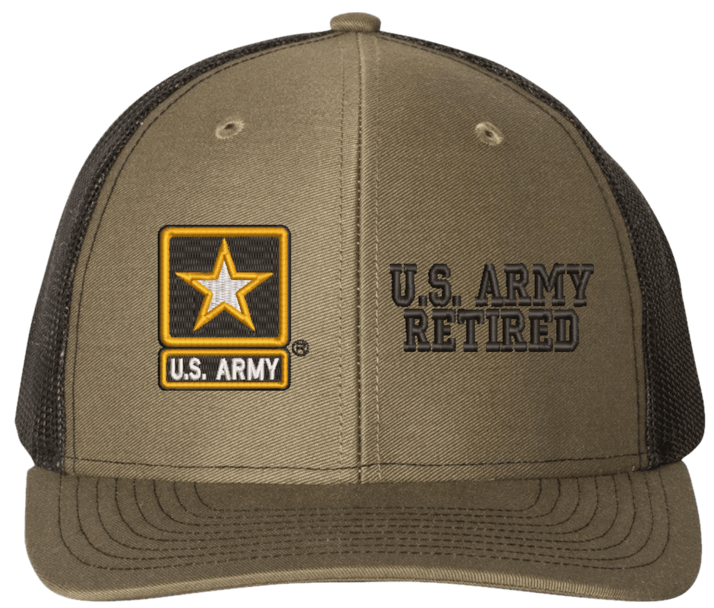 U.S. Army Retired Mesh Back Cap - New US Army Split Caps - PriorService.com