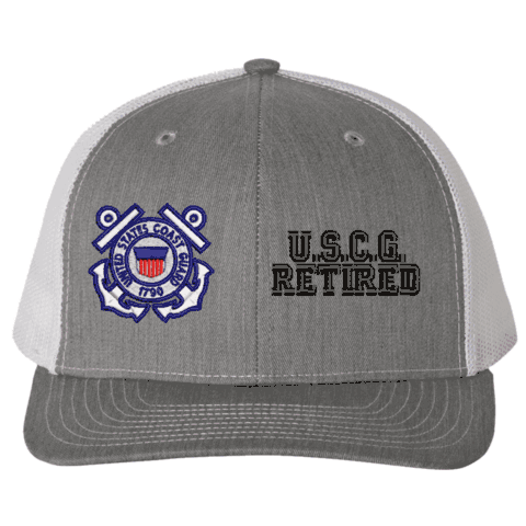 U.S.C.G. Retired Mesh Back Cap - New USCG Split Caps - PriorService.com