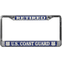U.S. Coast Guard Retired License Plate Frame - US Coast Guard License ...