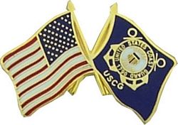 USA/Coast Guard Flag Pin - US Coast Guard Pins - PriorService.com