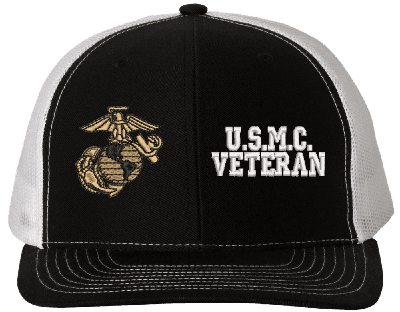 U.S. Marine Corps Veteran Mesh Back Cap - New USMC Split Caps ...