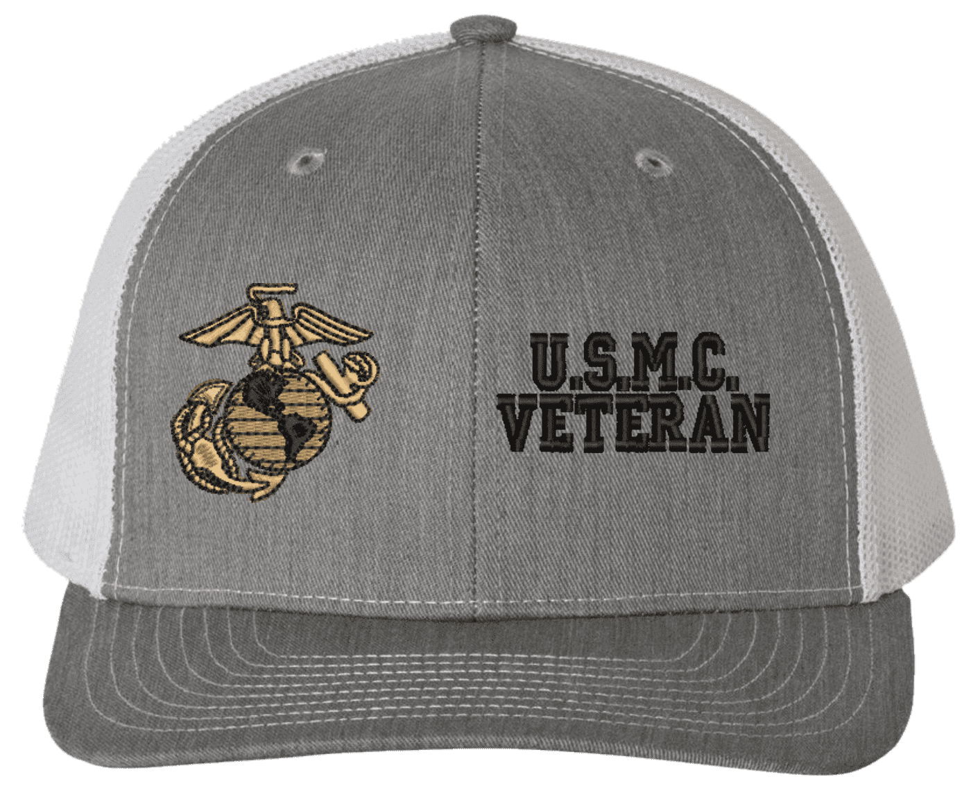 U.S. Marine Corps Veteran Mesh Back Cap - New USMC Split Caps ...