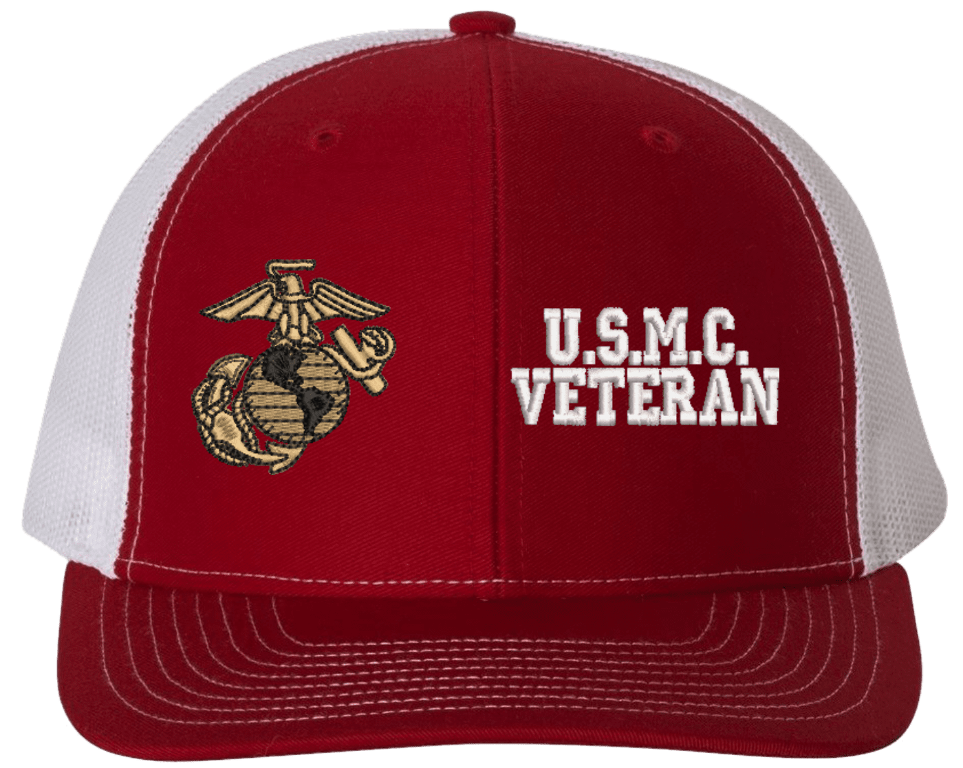 U.S. Marine Corps Veteran Mesh Back Cap - New USMC Split Caps ...