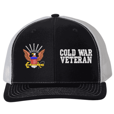 U.S. Navy Cold War Veteran Mesh Back Cap - New US Navy Split Caps ...