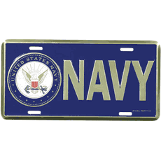 US Navy Veteran License Plate - US Navy License Plates - PriorService.com