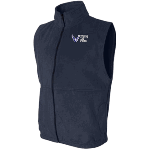 United States Air Force Sierra Pacific Full Zip Fleece Vest - US Air ...