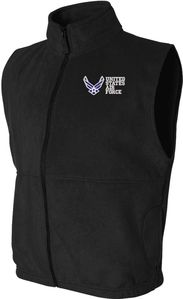 United States Air Force Sierra Pacific Full Zip Fleece Vest - US Air ...