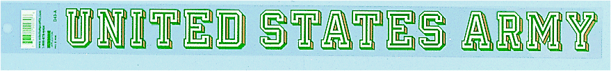 United States Army Window Strip Decal - Military Window Strip Decals ...