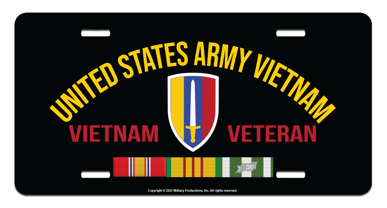 United States Army Vietnam Vietnam Veteran License Plate - Vietnam ...