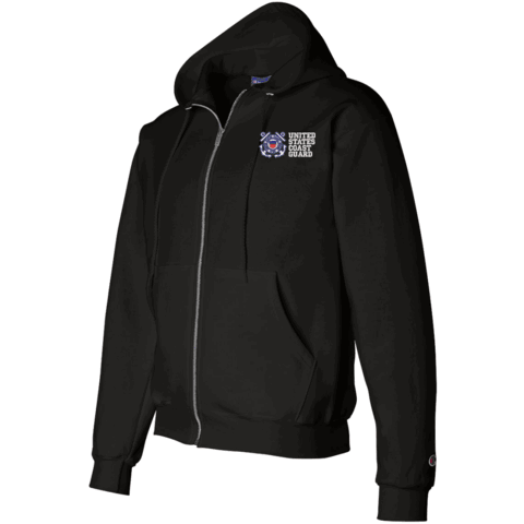United States Coast Guard Full Zip Hoodie - US Coast Guard Zippered ...