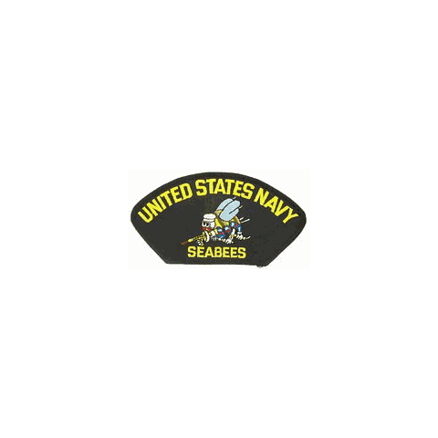 United States Navy Seabees Hat Patch - Shop for US Navy Seabees Items ...
