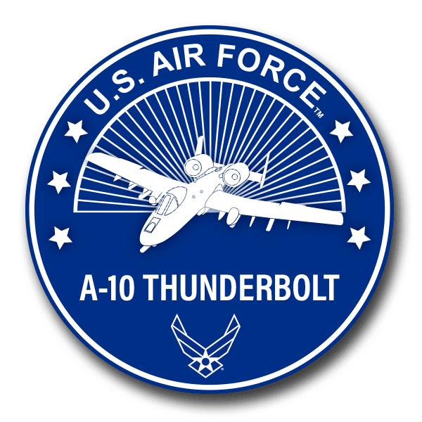 US Air Force A-10 Thunderbolt Decal - US Air Force Aircraft Decals ...
