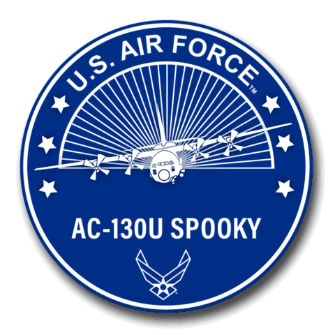 US Air Force AC-130U Spooky Decal - US Air Force Aircraft Decals ...