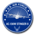 US Air Force AC-130W Stinger II Decal - US Air Force Aircraft Decals ...