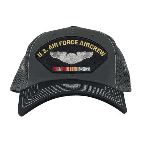 US Air Force Aircrew Vietnam Gray Mesh Ball Cap - Vietnam Aviator and ...