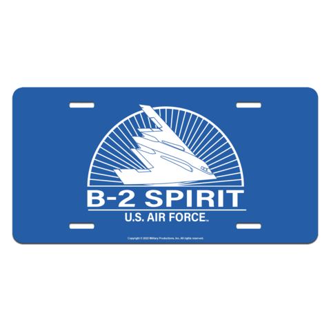 US Air Force B-2 Spirit License Plate - US Air Force Aircraft License ...