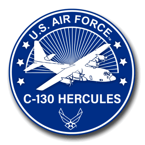 US Air Force C-130 Hercules Decal - US Air Force Aircraft Decals ...