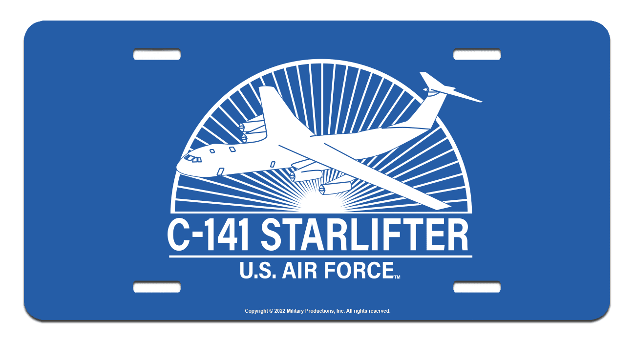 US Air Force C-141 Starlifter License Plate - US Air Force Aircraft ...