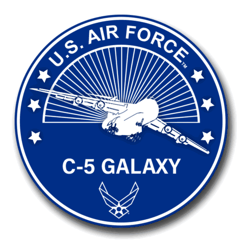 US Air Force C-5 Galaxy Decal - US Air Force Aircraft Decals ...