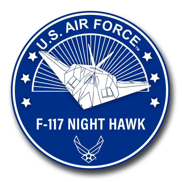 US Air Force F-117 Night Hawk Decal - US Air Force Aircraft Decals ...