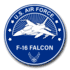 US Air Force F-16 Falcon Decal - US Air Force Aircraft Decals ...