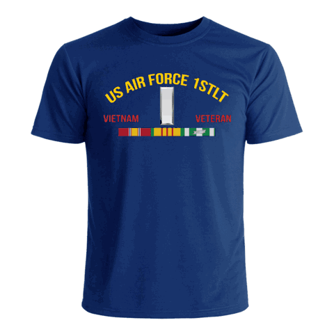 US Air Force First Lieutenant Vietnam Veteran T-Shirt - US Air Force ...