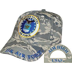 US Air Force Logo Embroidered Ball Cap - US Air Force Caps ...