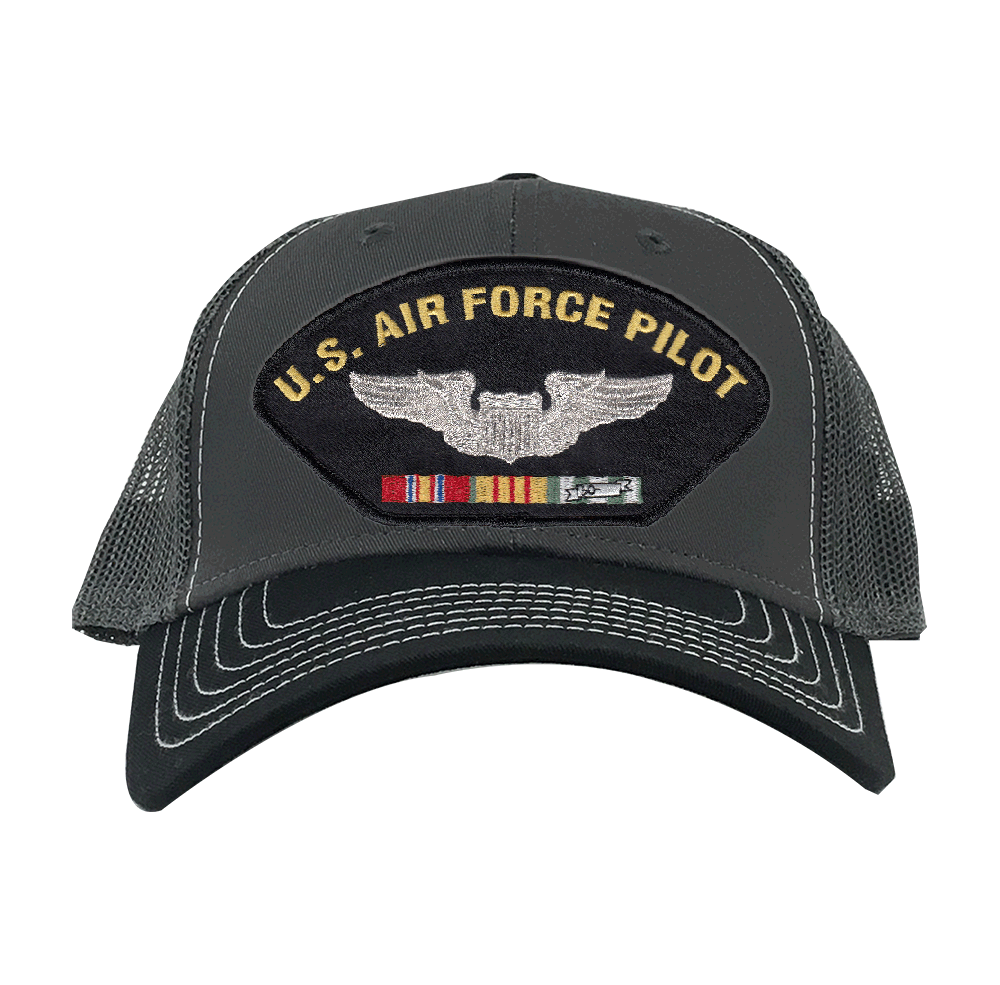 US Air Force Pilot Vietnam Gray Mesh Ball Cap - Vietnam Aviator and ...