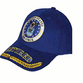 US Air Force Retired Embroidered Cap - US Air Force Caps - PriorService.com