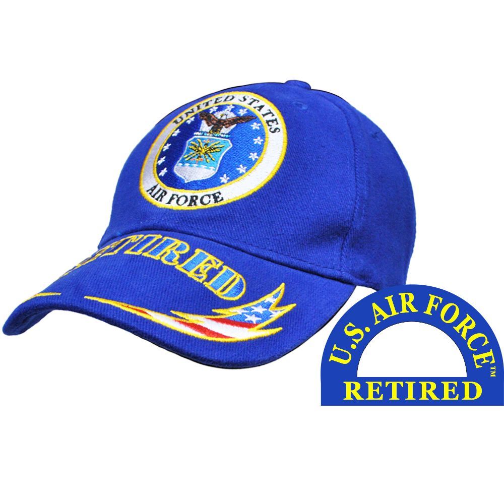 US Air Force Retired Embroidered Cap - US Air Force Caps - PriorService.com