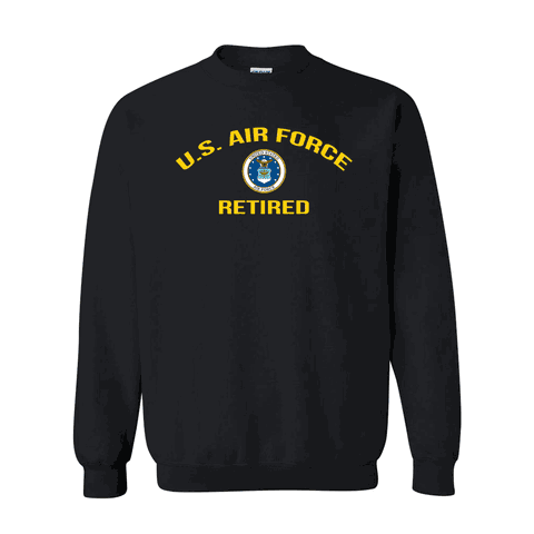 US Air Force Retired Sweatshirt - Branch Veteran & Retired Sweatshirts ...