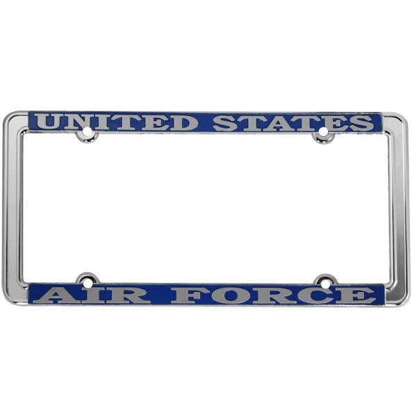 US Air Force Thin Rim License Plate Frame - US Air Force License Plate ...