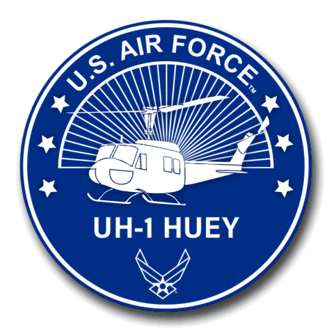 US Air Force UH-1 Huey Decal - US Air Force Aircraft Decals ...