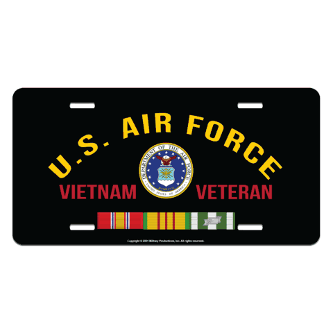 US Air Force Vietnam Veteran License Plate - Vietnam Veteran License ...