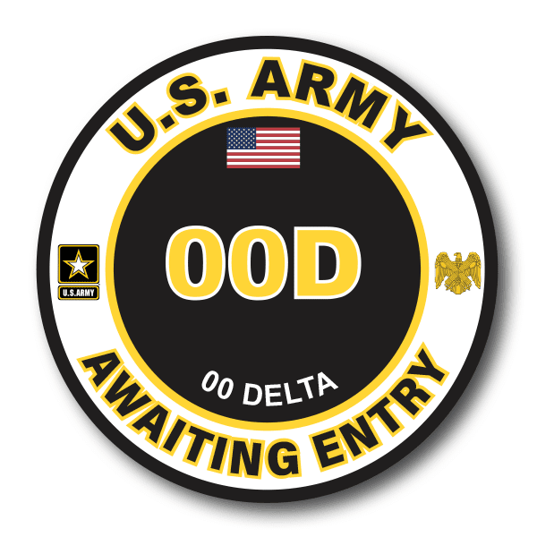 US Army 00D Awaiting Entry MOS decal
