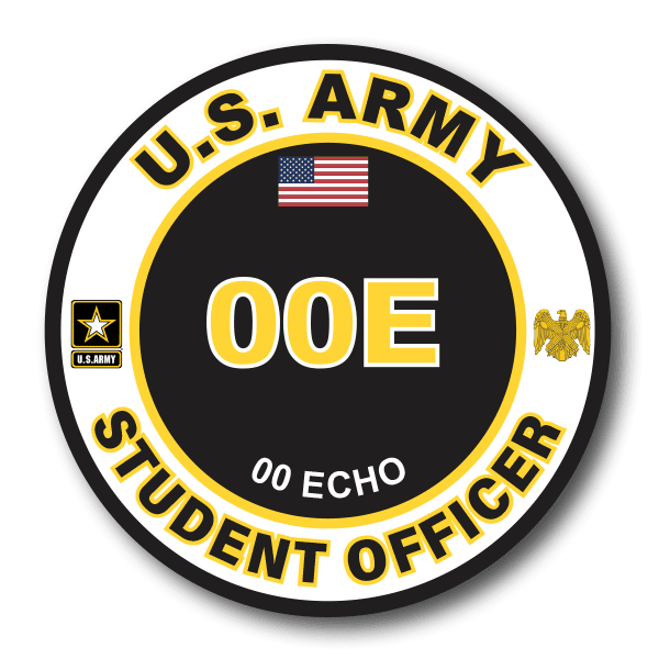 US Army 00E Student Officer MOS decal
