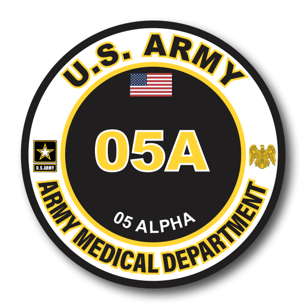 US Army 05A Army Medical Department MOS decal